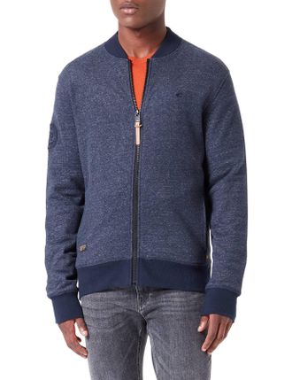 Camel Active Herren 409425/8W09 Strickjacke, Denim Blue, M