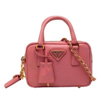 Prada Sac 2 anses en cuir Saffiano Pre-owned - Femme - Pre-owned - Rose - Taille: ONE Size
