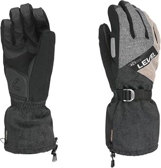 Level Star- Snowboard Handschuhe Herren mit Verstellbarem Riemen und Stulpe, Winterhandschuhe Wasserdicht f&uuml;r Extreme K&auml;lte, Thermohandschuhe f&uuml;r Snowboard,