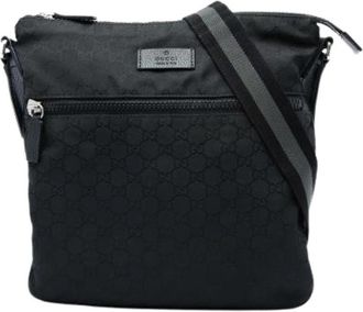 Gucci Pre-owned Nylon Crossbody Bag - - Pre-owned - Damen - Schwarzk - ONE SIZE