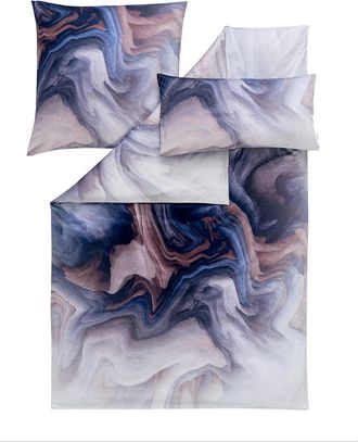 ESTELLA Mako-Satin Bettw&auml;sche Cedric grau