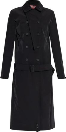 Diesel Femme, Manteaux, Noir, Taille: 42 FR G-Ale Belted Coat