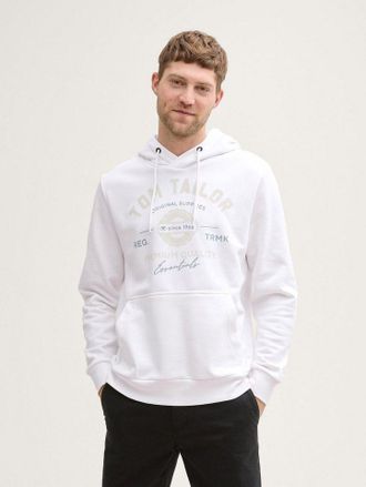 Tom Tailor Sweatshirt Strick & Sweatshirts Hoodie Sweatshirt mit Logo-Print