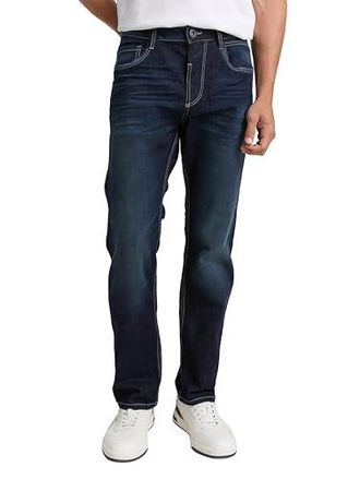 Tom Tailor 1013423 Jean Trad Relaxed, 10120-Used Dark Stone Blue Denim, 31W / 34L Homme
