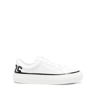 GCDS Wei&szlig;e Leder-Logo-Sneakers - - Shoes - Herren - Wei&szlig; - 42 EU