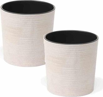 Siena Garden Eco Lens 2er Set 30 cm wei&szlig;