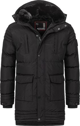Alessandro Salvarini Winterjacke ALESSANDRO SALVARINI ASVenico, Herren, Gr. 3XL, schwarz, Obermaterial: 100% Polyester. Futter: 100% Polyester. Fellimitat: 100% Polyester,