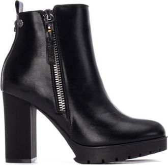 Refresh Bottines Femme Noir - Chaussures confortables et polyvalentes - Mode décontractée - Modèle 17292901 (Taille38)