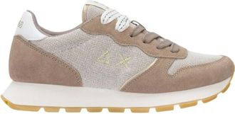 Sun 68 Femme, Chaussures, Beige, Taille: 39 EU Ally Glitter Textile Baskets