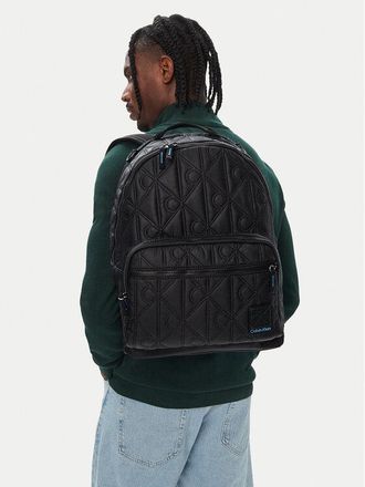 Calvin Klein Rucksack Emblem Aop Puffer Backpack LV04D3474G Schwarz
