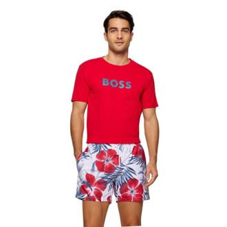 HUGO BOSS Hbw T-Shirt f&uuml;r Herren (Leuchtend Rot)