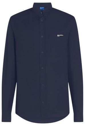 Karl Lagerfeld poplin Shirt, Black Iris, M