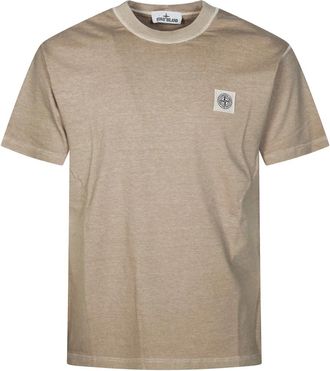 Stone Island Homme, Tops, Beige, Taille: XL SS T-Shirt