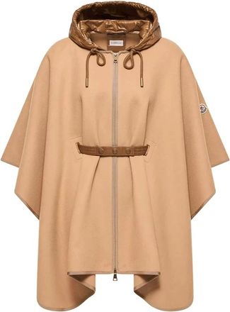 Moncler Cape &agrave; ceinture - Femme - Vestes - Brun - Taille: ONE Size