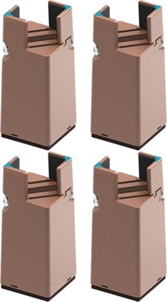 Generic Resers f&uuml;r die Beine des Bettes - verstellbare M&ouml;belheben, Set von Riser Lettos stapelbar, solide Werkzeuge mit solidas-Struktur, stabiles quadratisch