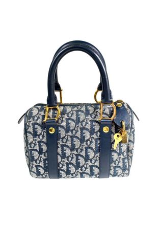 Dior Oblique Canvas Boston Bag