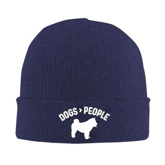 Generic Les Chiens sont Plus Grands Que Les Humains Femme Homme Bonnet De Trawler Confortable Bonnets Tricot&eacute; &Eacute;lastique Bonnet De P&ecirc;cheur pour Ski Sport Le Qu