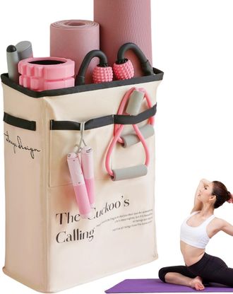 Generico Aufbewahrungskorb Yogamatte - Satin 52 x 19 x 38 cm | Eck-Organizer f&uuml;r Sportausr&uuml;stung | Aufbewahrungskorb f&uuml;r Yoga-Material f&uuml;r Fitnessstudio zu Hau
