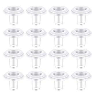 Cabilock 40 St&uuml;ck Teiliges Jalousien Unterschienen Knopfstopfen Transparenter Horizontaler Endkappen Ersatz f&uuml;r Fensterjalousien Kompatibel mit Verschiedenen G