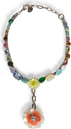 Red Valentino Femme, Accessoires, Multicolore, Taille: ONE Size Collier multicolore avec un pendentif en forme de fleur
