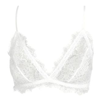 Anine Bing Femme, Sous-v&ecirc;tements, Blanc, Taille: 40 FR Soutien-gorge en dentelle avec bordure