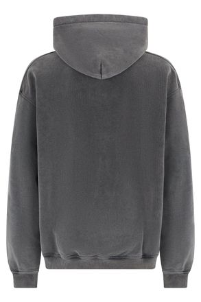 Represent Mens Hooded Sweatshirt Heather Grey Cotton Jumpers Sweater