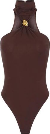 Elisabetta Franchi Femme, Tops, Brun, Taille: 38 FR Body