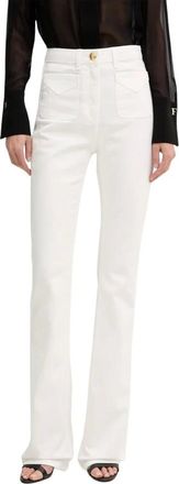 Elisabetta Franchi Femme, Jeans, Beige, Taille: W27 Jeans droits