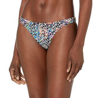 Arena Damen Rulebreaker Free Brief Bikinihose Athletic Sport Badeanzug Bikini-Unterteile, Mosaik, Medium