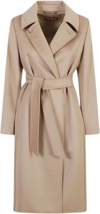 Max Mara Zweireihiger Mantel aus reiner Wolle - - Coats - Damen - Beige - 2XS