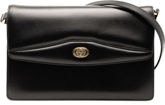 Gucci Hobo Bags - Leather Flap Crossbody - Gr. unisize - in Schwarz - für Damen