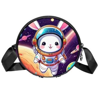 Generic Sac &agrave; bandouli&egrave;re rond pour femme, petit sac &agrave; bandouli&egrave;re avec fermeture &eacute;clair, bretelles r&eacute;glables, style d&eacute;contract&eacute;, pour femmes et filles