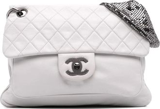 Chanel Sac bandouli&egrave;re matelass&eacute; Pre-owned - Femme - Pre-owned - Blanc - Taille: ONE Size
