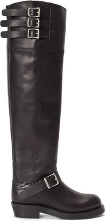 Polo Ralph Lauren Femme, Chaussures, Noir, Taille: 38 EU Biker Boot