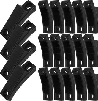 DOITOOL 20 St&uuml;ck Kunststoff Stuhlbeinschoner f&uuml;r Hartholzb&ouml;den rutschfeste M&ouml;belgleiter f&uuml;r B&uuml;ro und Esszimmerst&uuml;hle Bodenschutz f&uuml;r Kufenst&uuml;hle