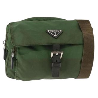 Prada Pre-owned Vintage Crossbody-Tasche aus Nylon - - Pre-owned - Damen - Gr&uuml;n - ONE SIZE