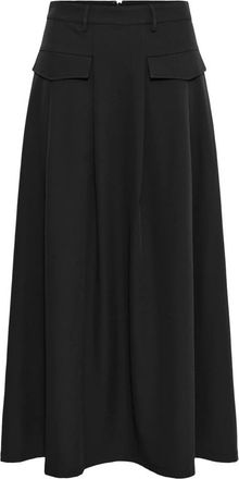 Kaffe Midirock - - Skirts - Damen - Schwarzk - S