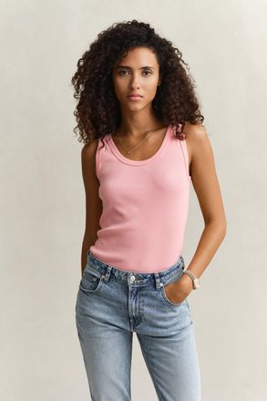 GANT Damen Geripptes Tanktop (XXXL) LILLY Rosa