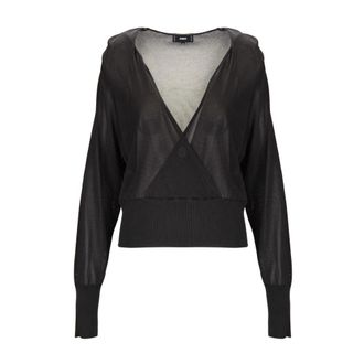 Dsquared2 Deep V-Ausschnitt Pullover - - Blouses & Shirts - Damen - Schwarzk - M