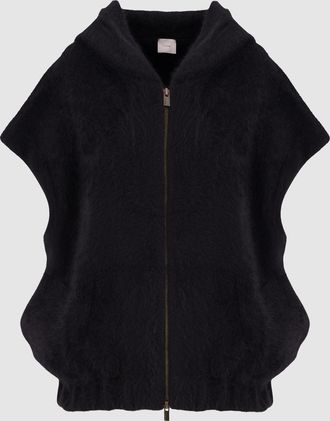 C.T. Plage Gilet Ladies Hood Black
