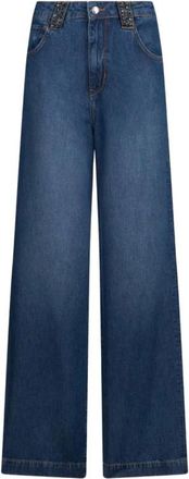 Liu Jo Femme, Jeans, Bleu, Taille: W27 Jeans &Eacute;vas&eacute;s Taille Haute