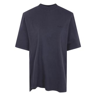 The Attico T-Shirt mit gepolsterten Schultern - - Tops - Damen - Schwarzk - 2XS