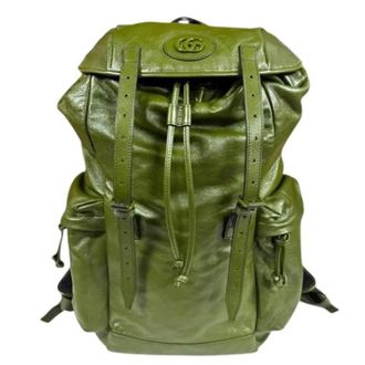 Gucci Sac &agrave; dos Vintage Pre-owned - Homme - Pre-owned - Vert - Taille: ONE Size
