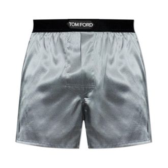 Tom Ford Silk Logo Boxers - - Underwear - Herren - Grau - XS