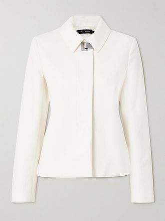 Proenza Schouler Lana Jacke Aus Baumwoll-twill - Wei&szlig;