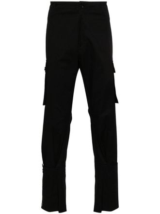 Yohji Yamamoto pantalon fuselé à poches cargo - Noir
