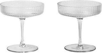 Ferm Living Coupes &agrave; champagne Ripple - Set de 2 Ferm Living