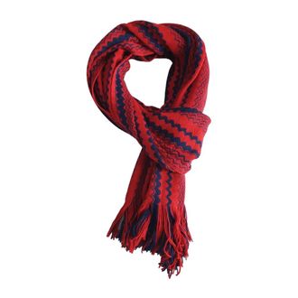 Missoni Geometrischer Schal aus Wollmischung - - Accessories - Damen - Rot - ONE SIZE