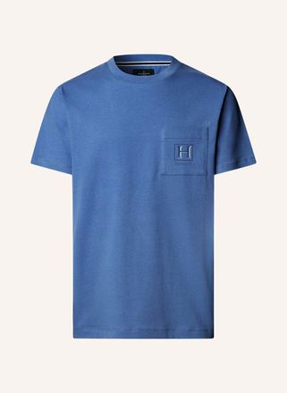 Hackett T-Shirt Heritage H Pocket Tee blau