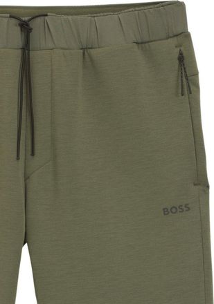 HUGO BOSS Sweathose BOSS Men Green gr&uuml;n,Freizeit,Polyester,Unifarben,Relaxed Fit,Mittel